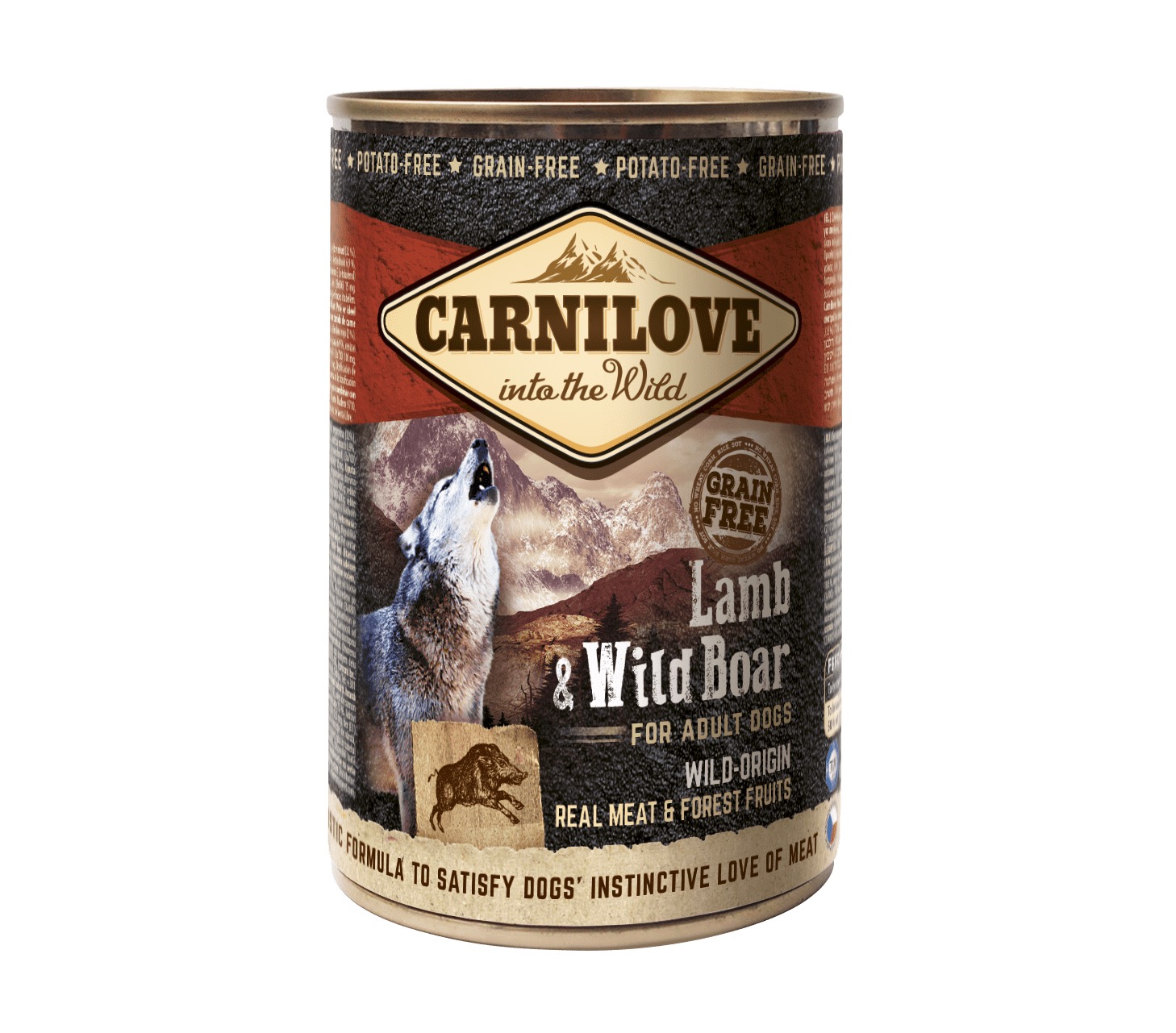 Carnilove Lamb & Wild Boar konserv koertele 400g